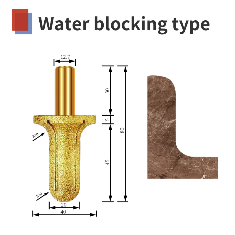 Diamond grinding head 12.7mm straight type Stone Marble Router Bit ...