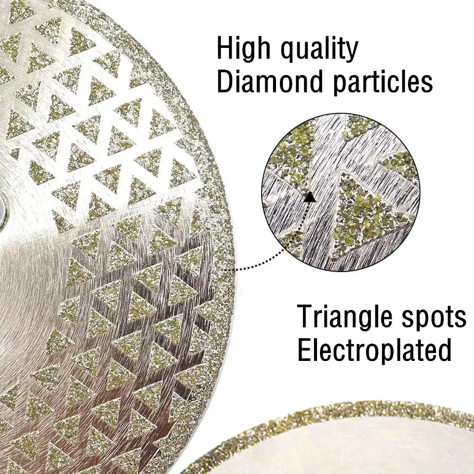 Electroplated 180MM Diamond Saw Blade Cutting And Grinding For Stone ...